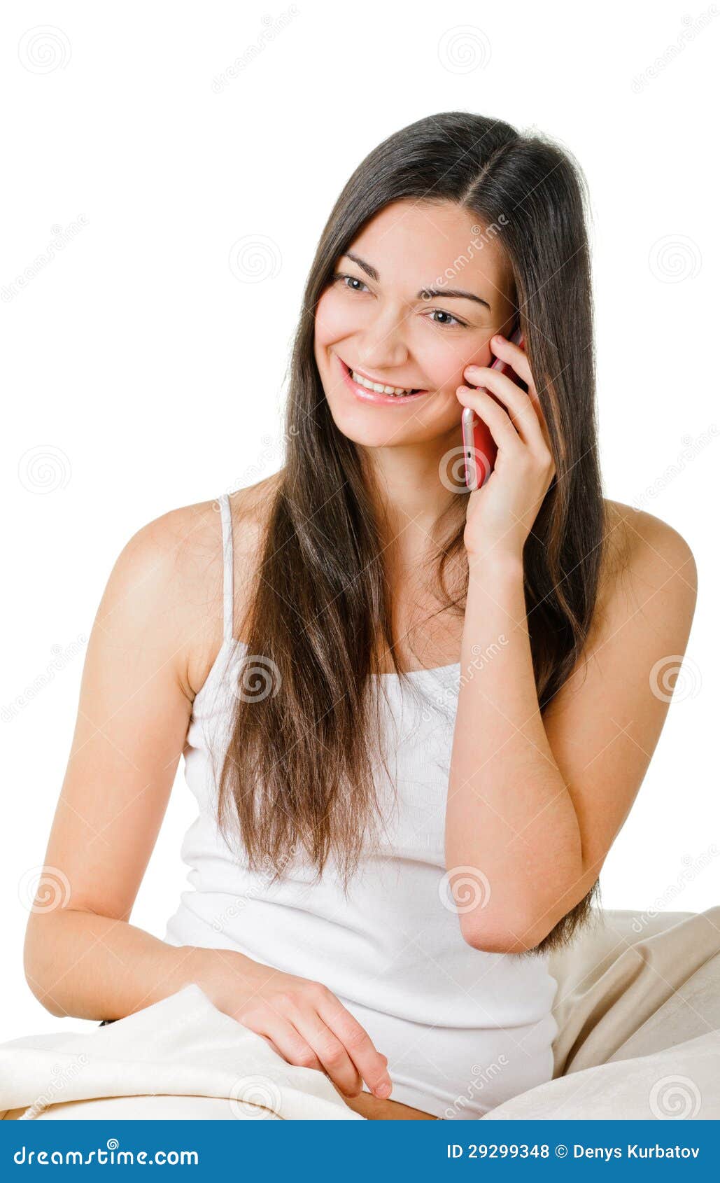 Morning call stock photo. Image of beautiful, early, female - 29299348