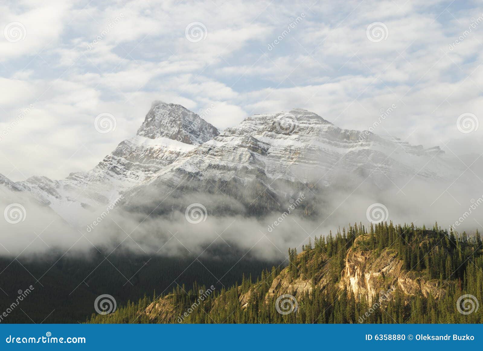 Morning in Canadian Rockies Stock Photo - Image of banff, weather: 6358880