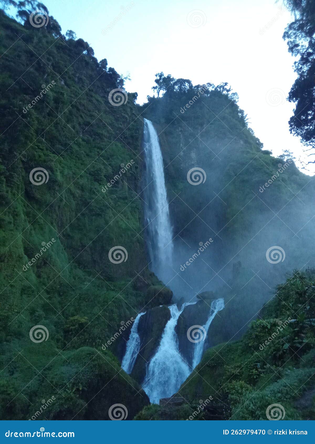 Morning at Citambur Waterfalls Stock Photo - Image of java, morning ...