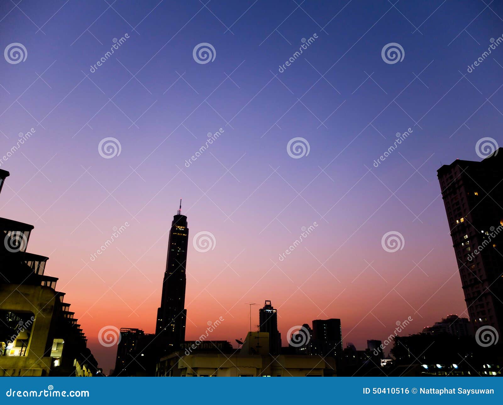 Morning City stock photo. Image of landscape, landmark - 50410516