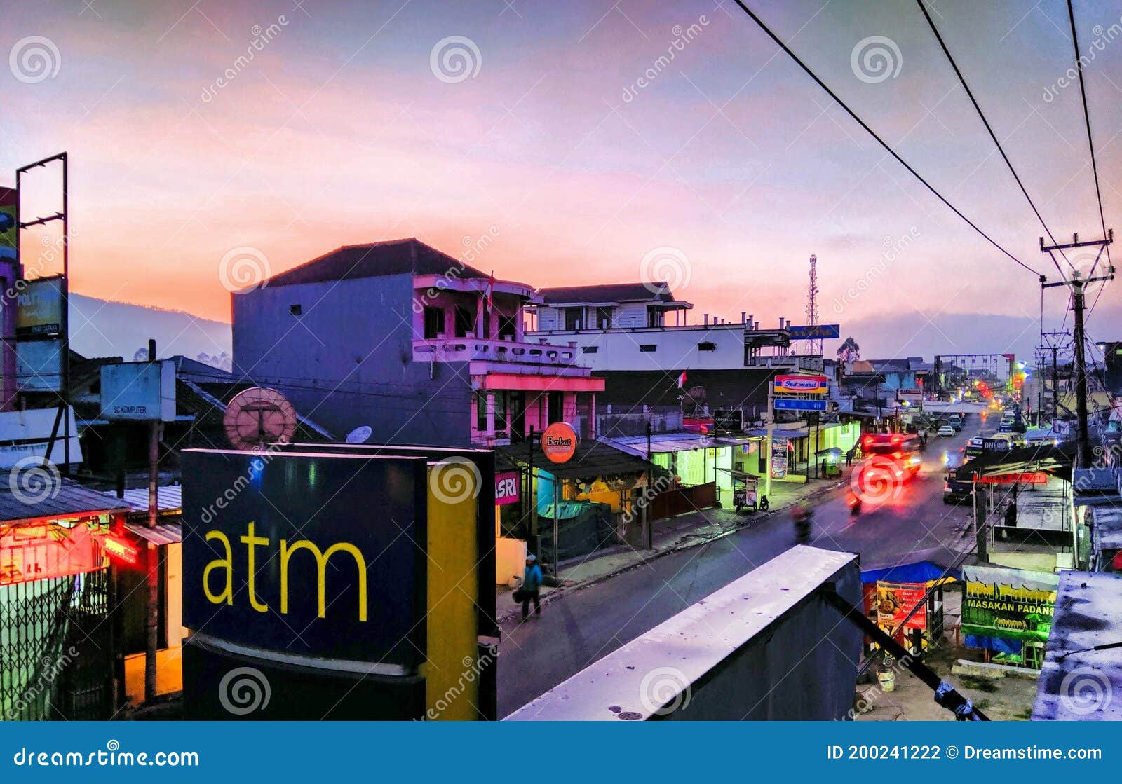 Morning City on Garut Indonesia Editorial Photography - Image of ...
