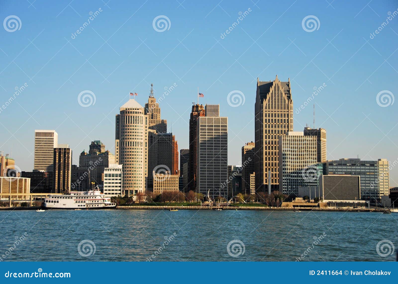 Morning city skyline stock photo. Image of jungle, highrise - 2411664