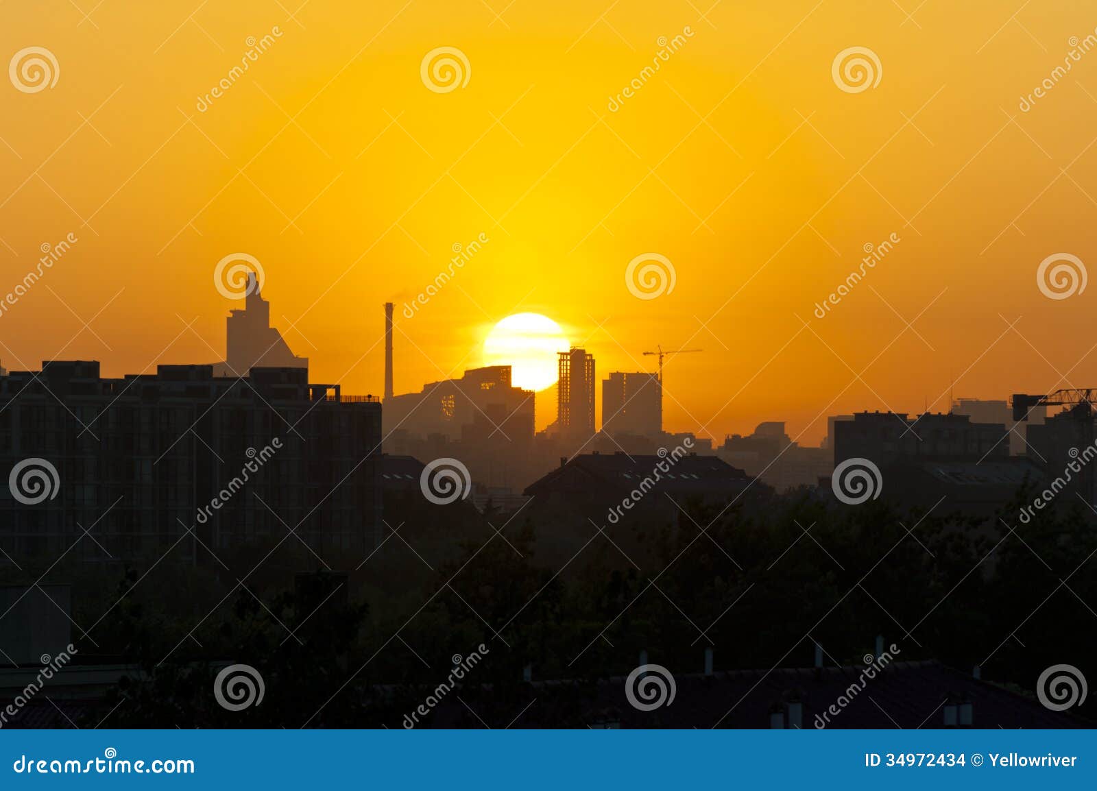 The morning in the city stock photo. Image of landscape - 34972434