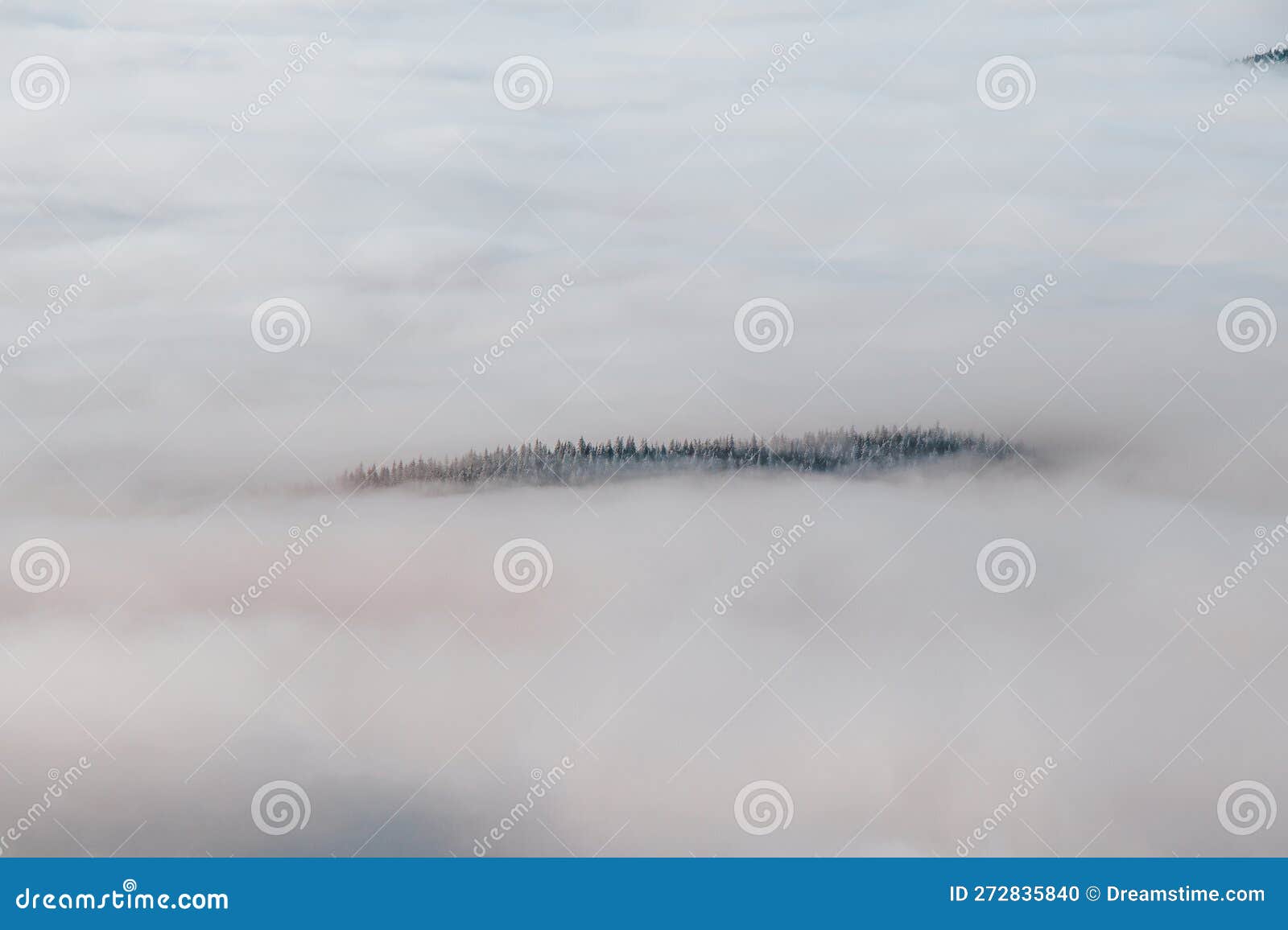 Morning Clouds Rolling Over the Scenery and Mountains Over the Czech ...