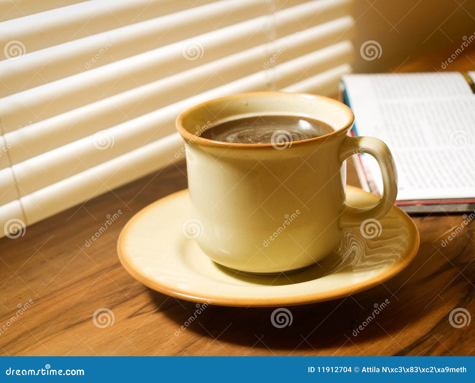 Morning coffee. stock photo. Image of table, darkness - 11912704