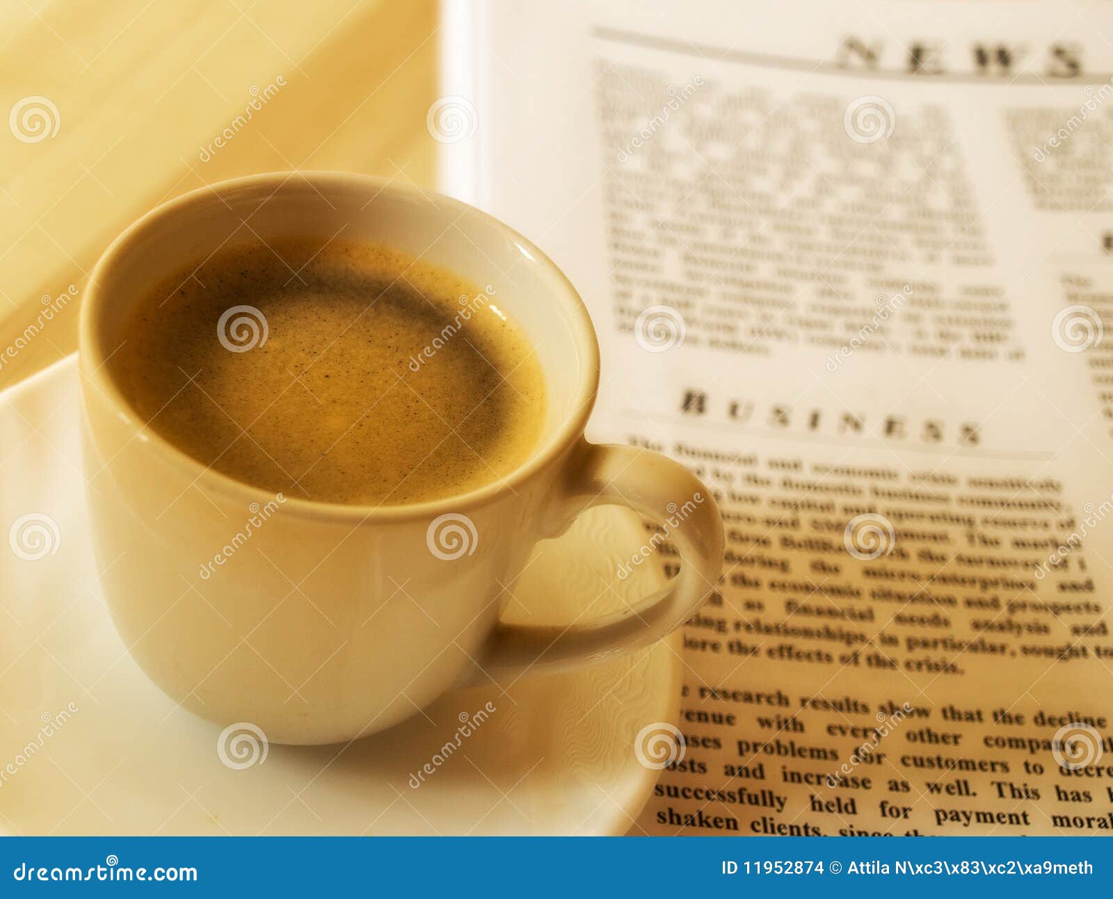 Morning coffee. stock photo. Image of boiling, table - 11952874