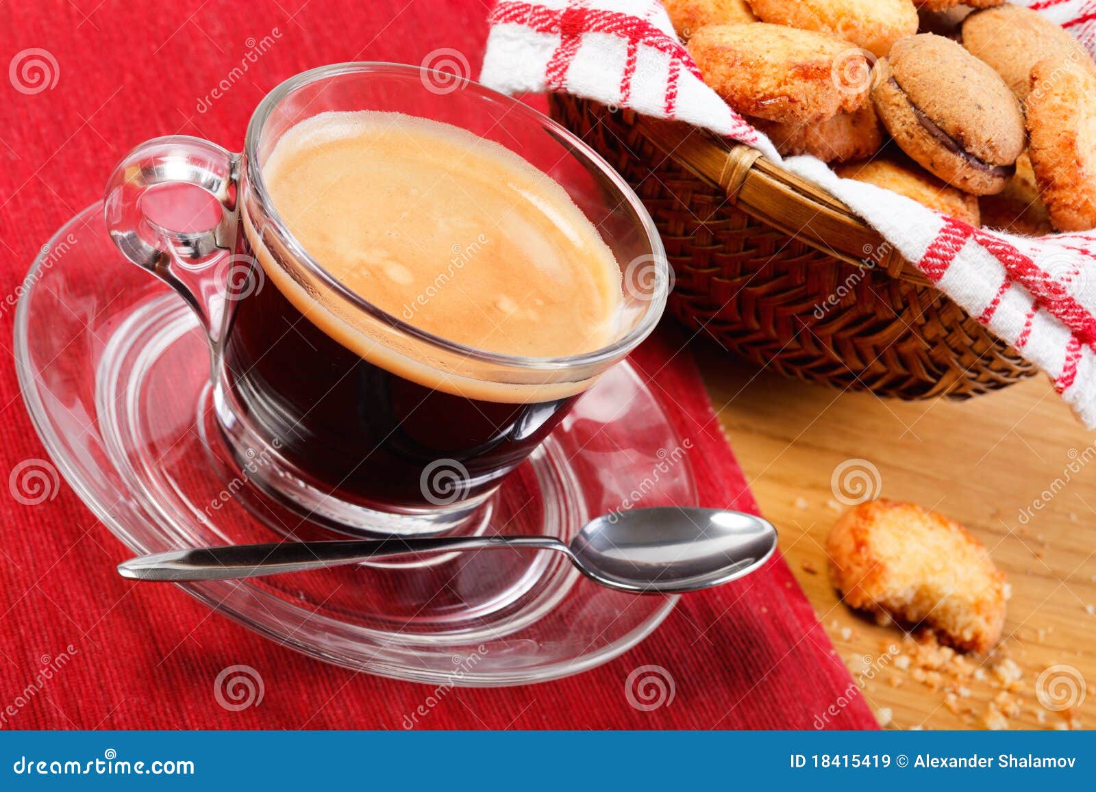 Morning coffee and cookies stock image. Image of dessert - 18415419
