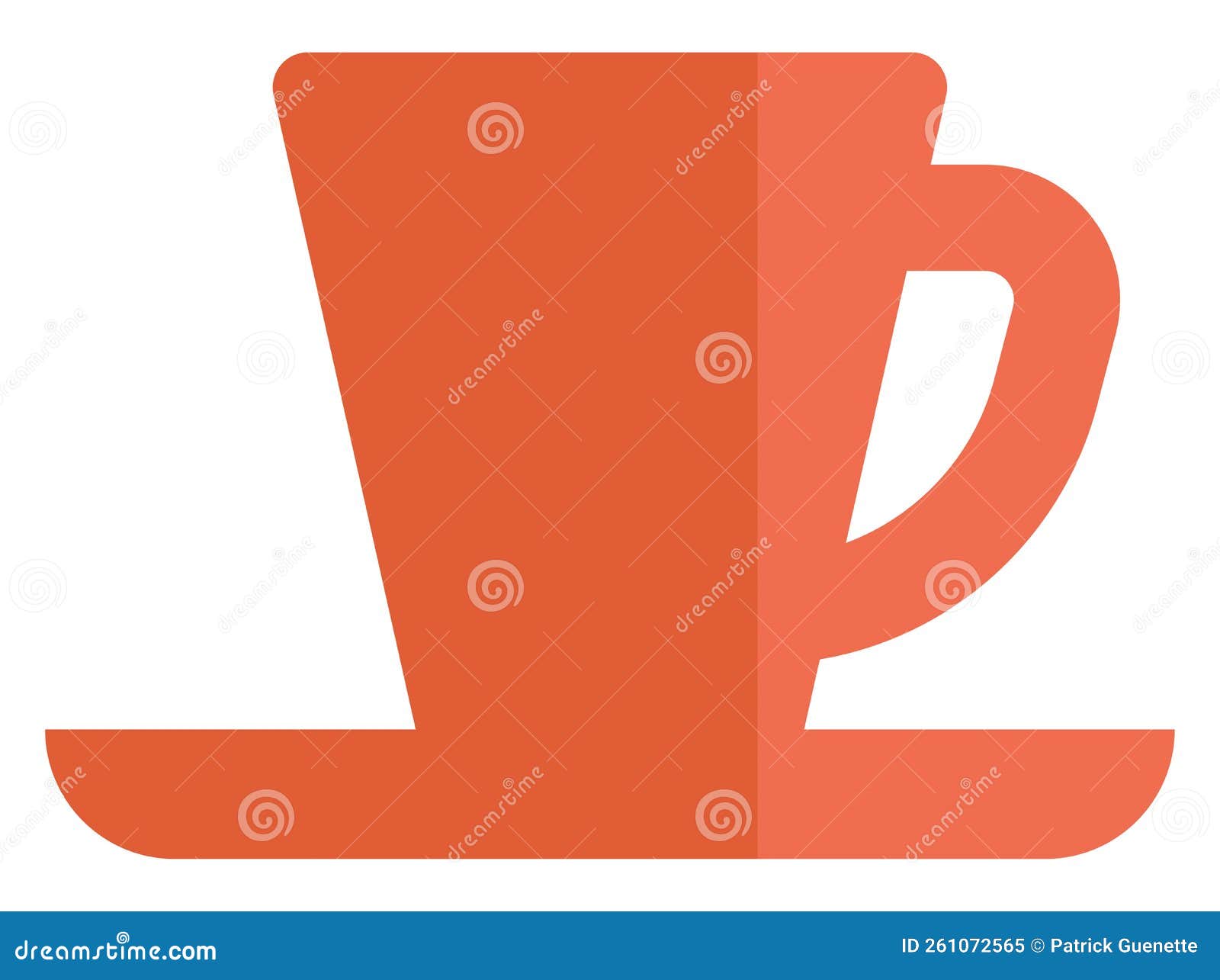Morning coffee, icon stock vector. Illustration of love - 261072565