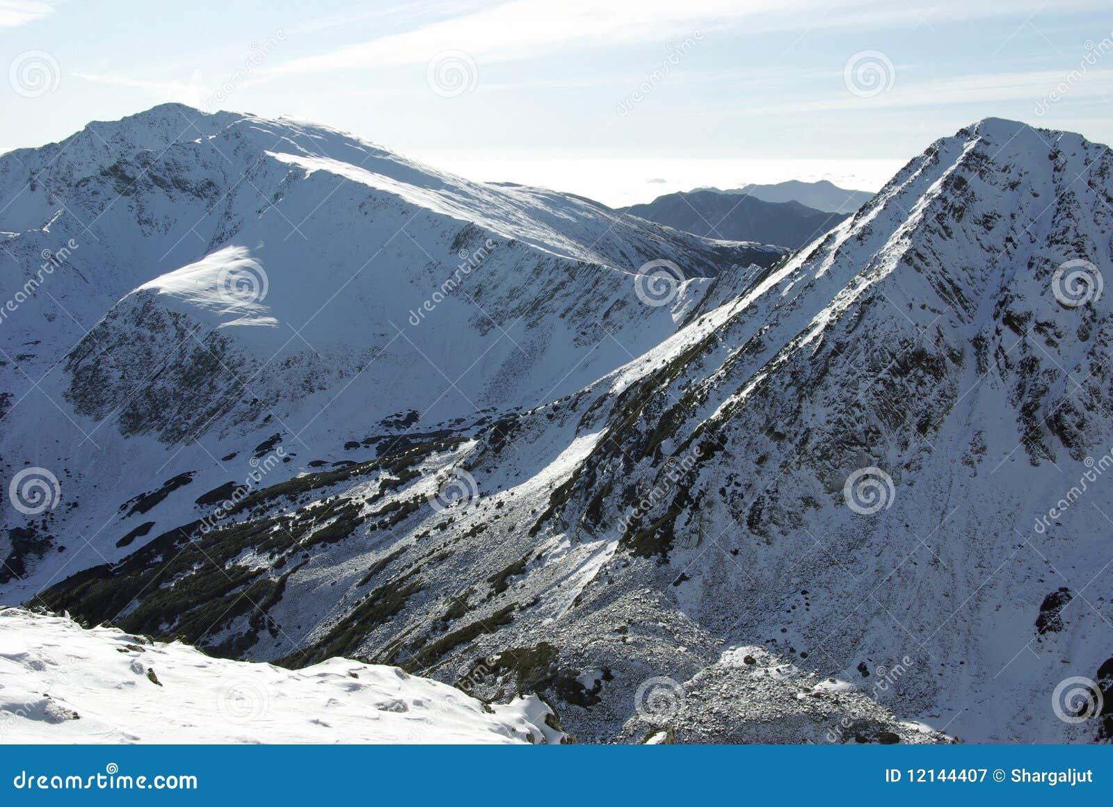 Morning on crest - Romania stock image. Image of europe - 12144407