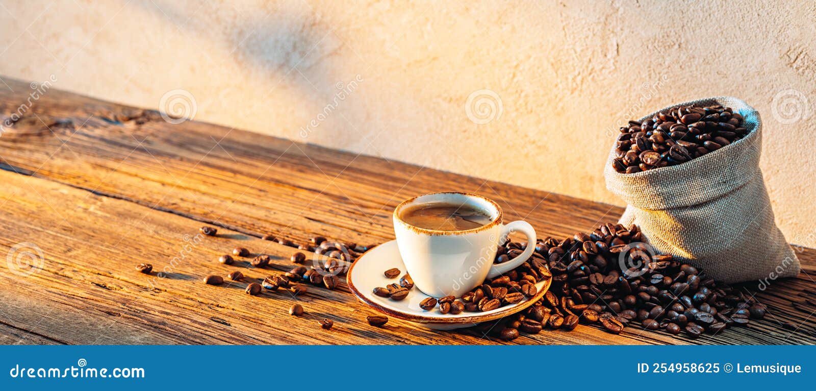 Morning Cup of Espresso Coffee in Sunlight Stock Image - Image of ...