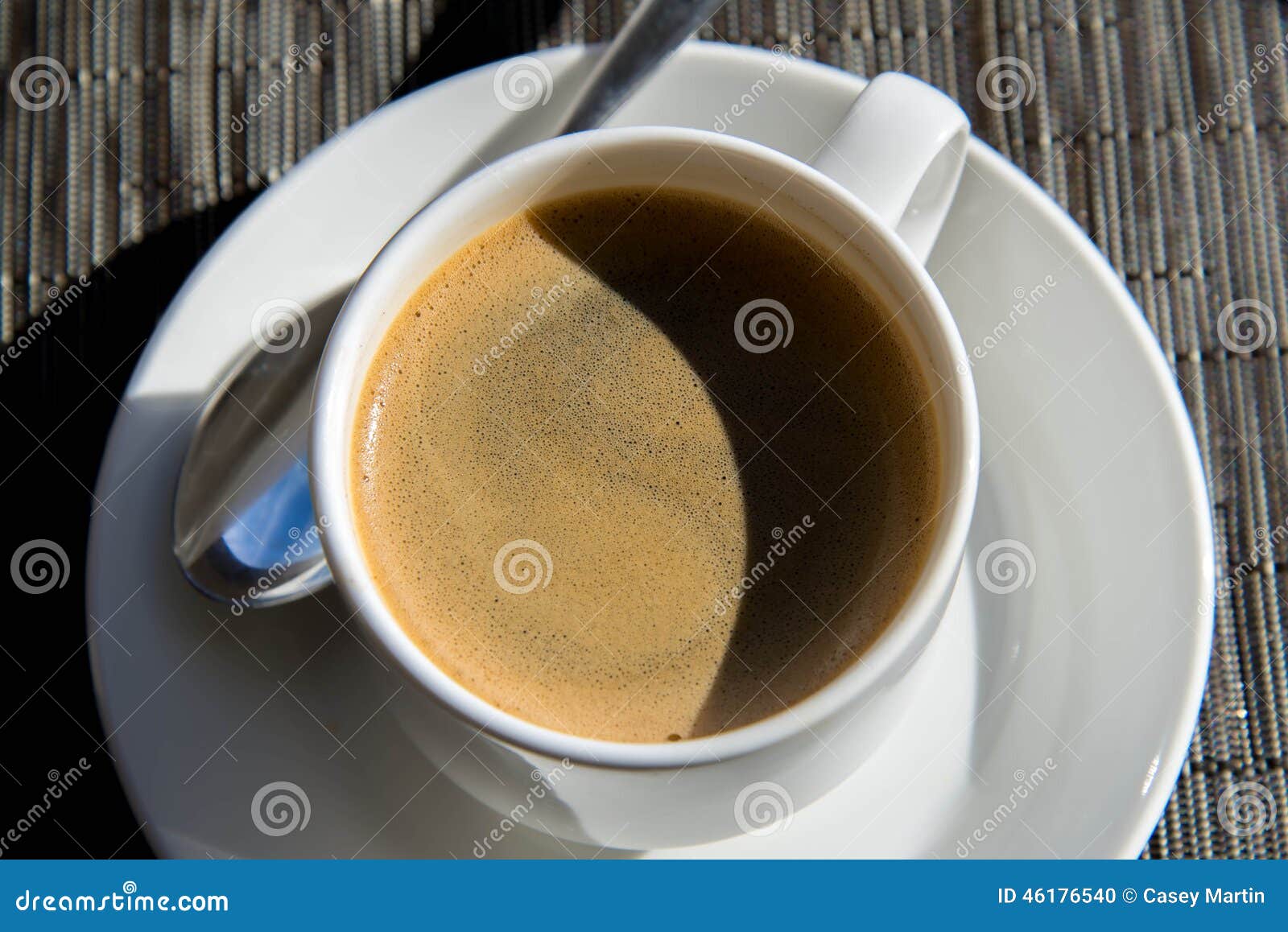 Morning Cup of Espresso in the Morning Sun Stock Photo - Image of ...
