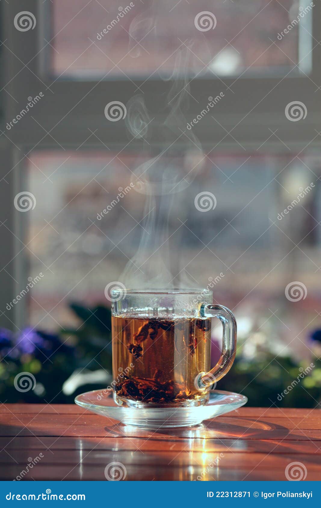 Morning cup of tea. stock image. Image of foreground - 22312871
