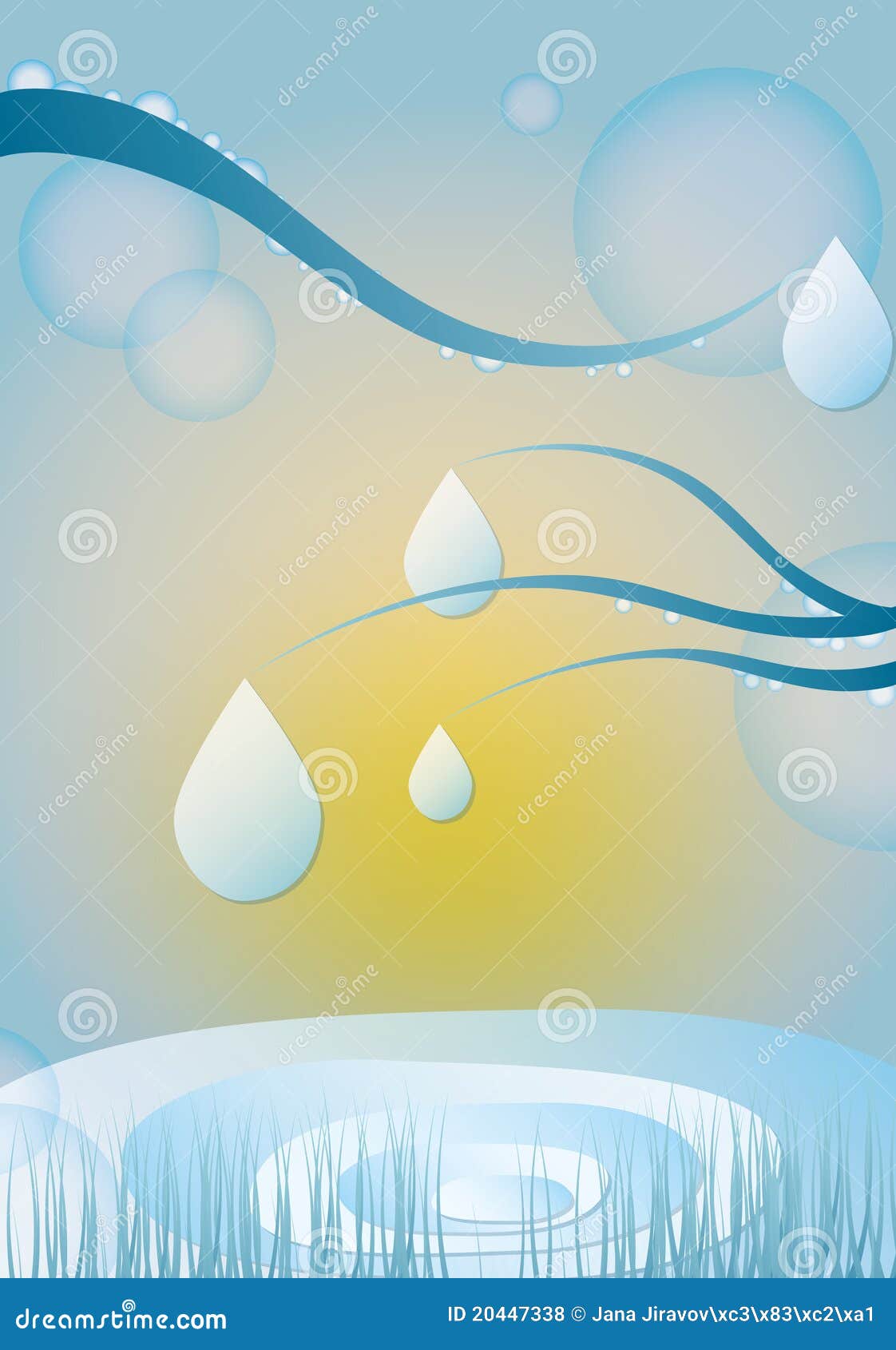 Morning dew stock vector. Illustration of drop, wave - 20447338