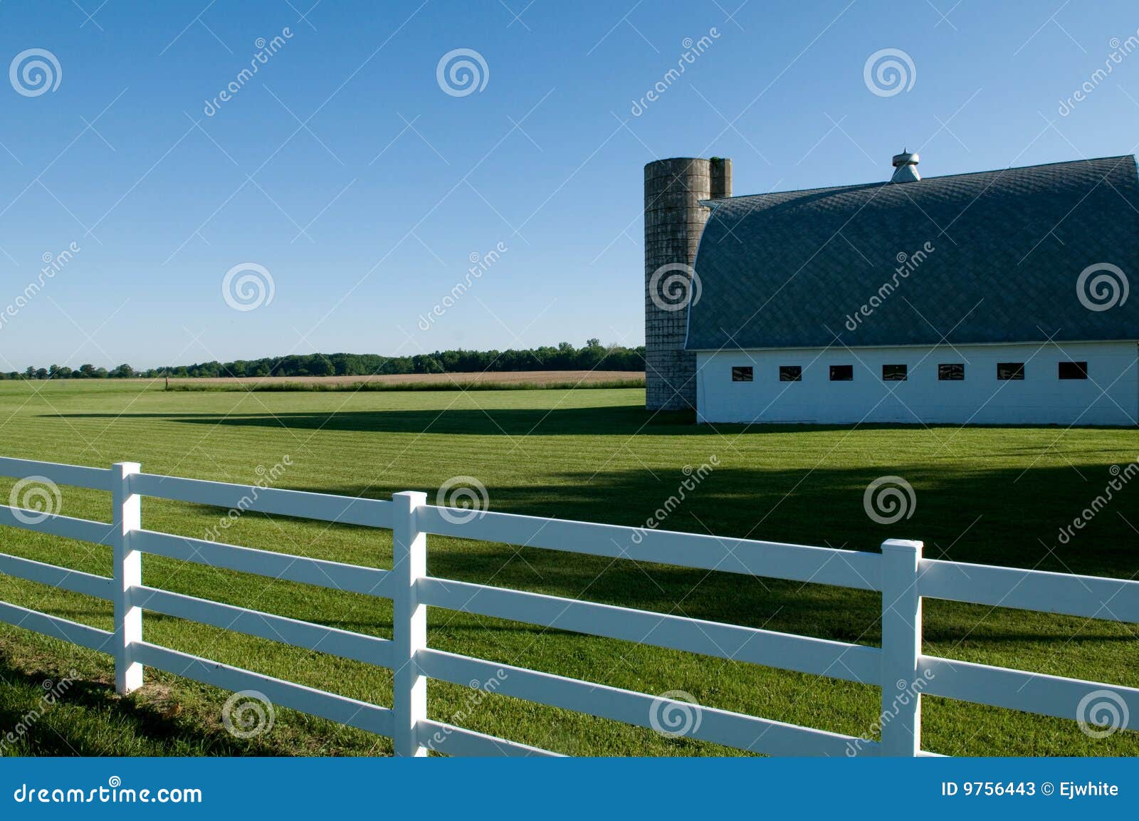 Morning farm stock image. Image of landscape, farm, sunny - 9756443