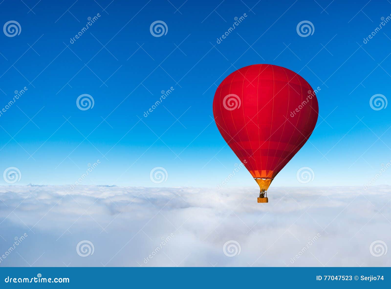Morning Flight of the Hot Air Balloon. Stock Image - Image of show ...