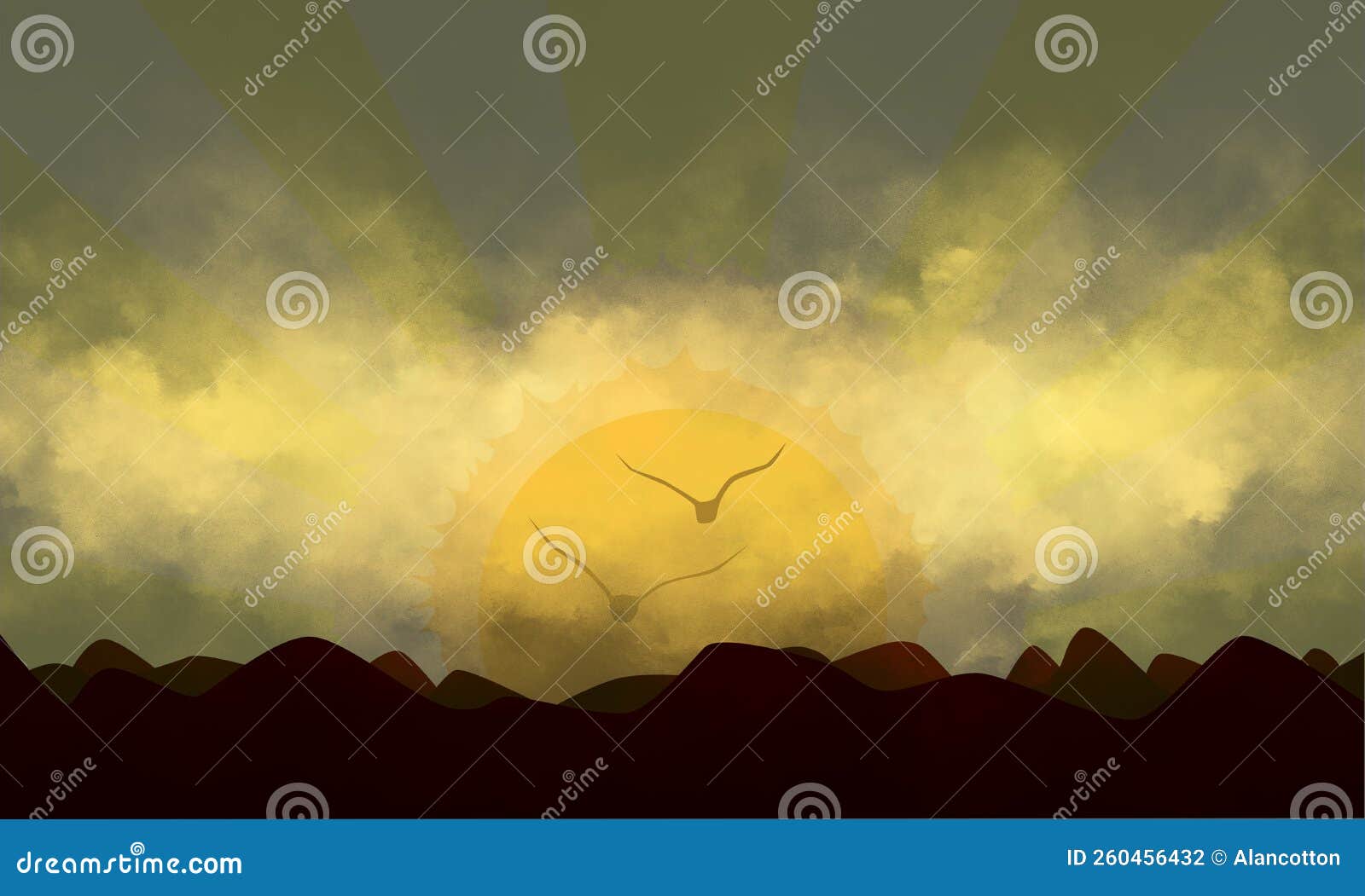 Morning Flight stock photo. Image of poster, birds, relaxation - 260456432
