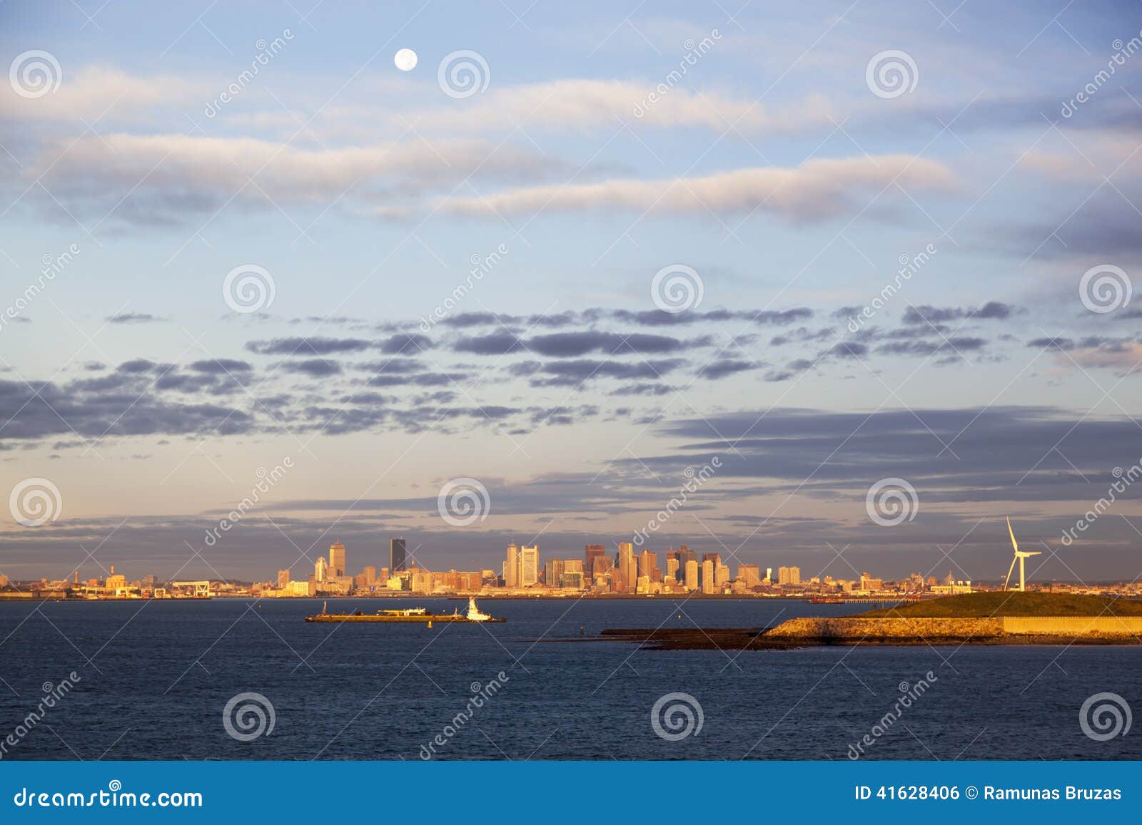 Morning Full Moon stock photo. Image of nature, moon - 41628406