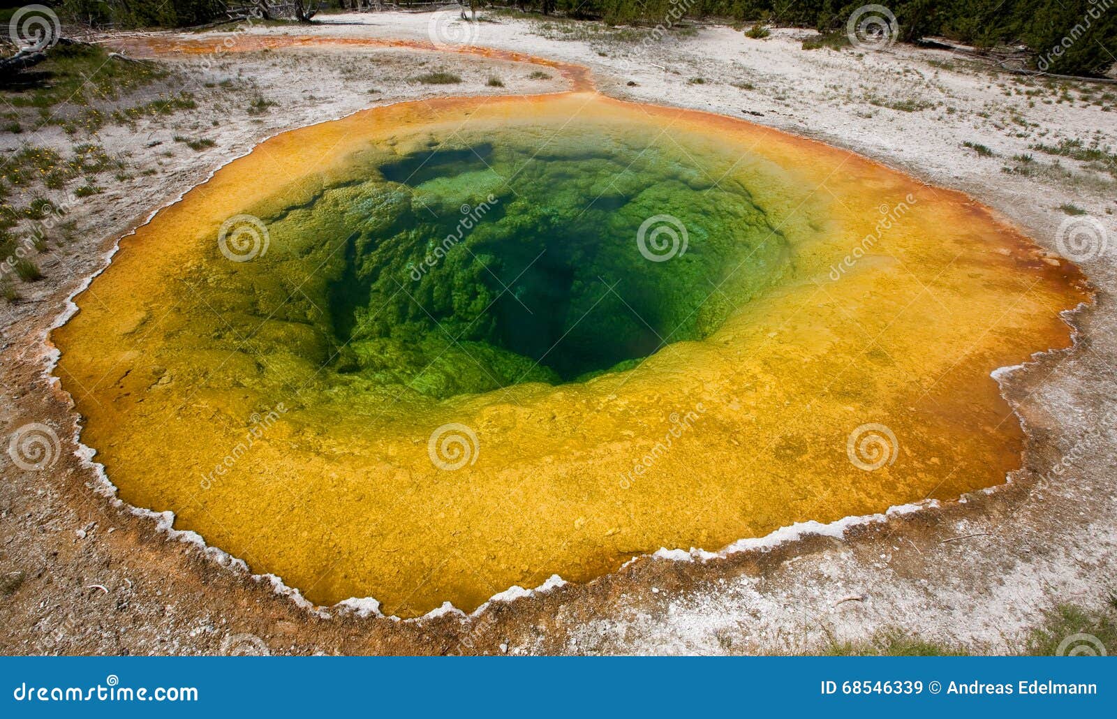 Morning Glory Pool stock image. Image of eruption, geysir - 68546339