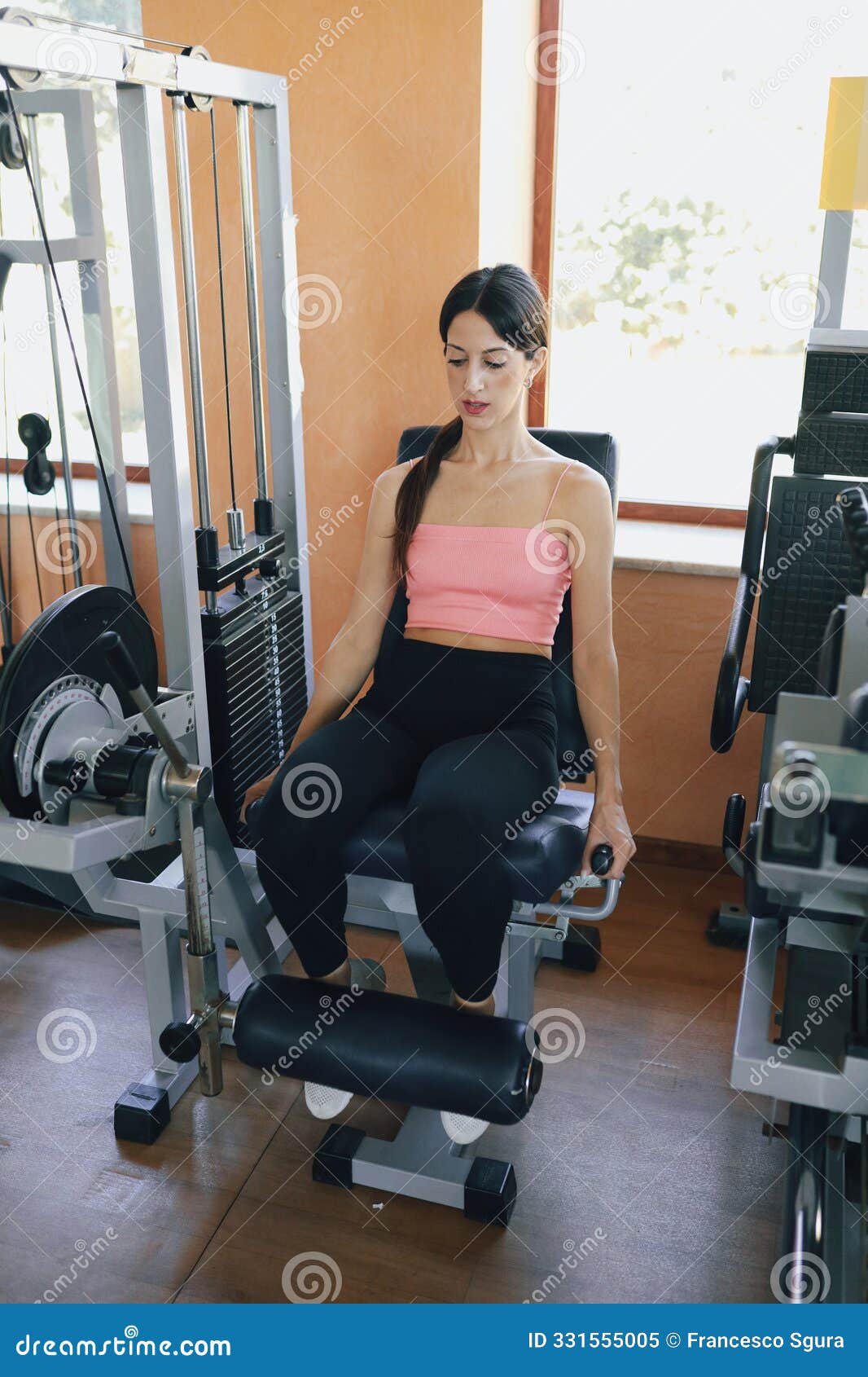 The Morning Gym Routine for Leg Training Stock Image - Image of sport ...