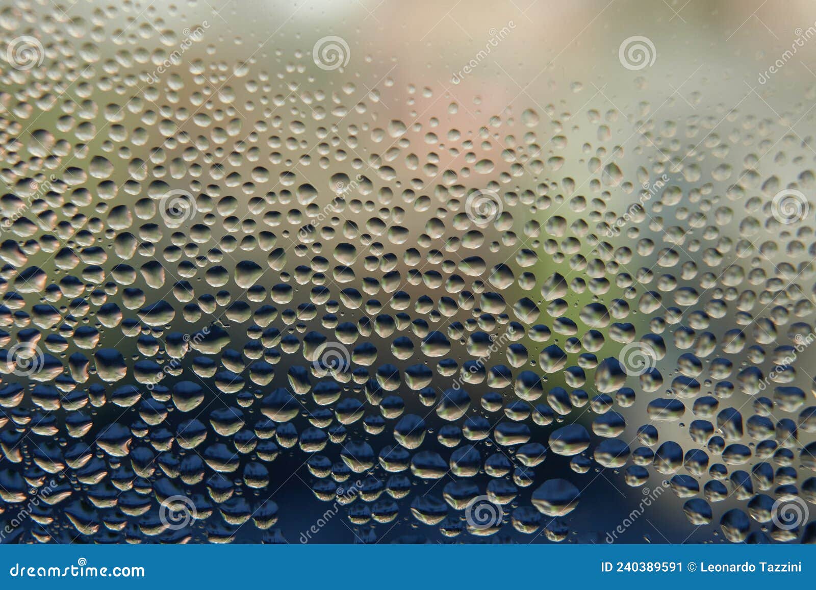 Morning Humidity Dropped on a Window, Abstract Background Stock Image ...