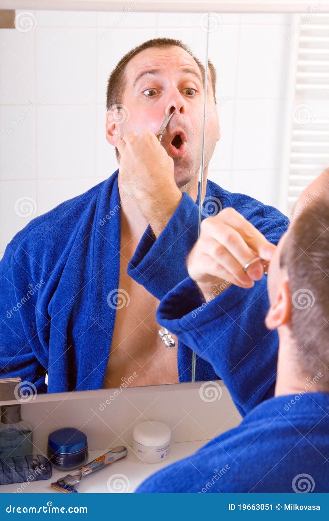 Morning hygiene stock image. Image of face, indoors, routine - 19663051