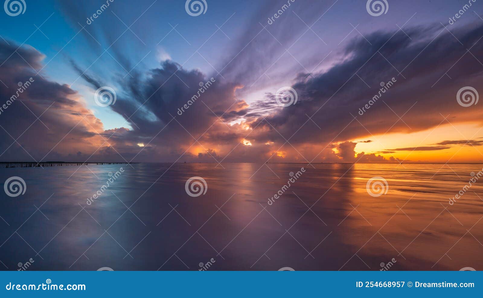 Morning at infinity beach stock image. Image of beach - 254668957
