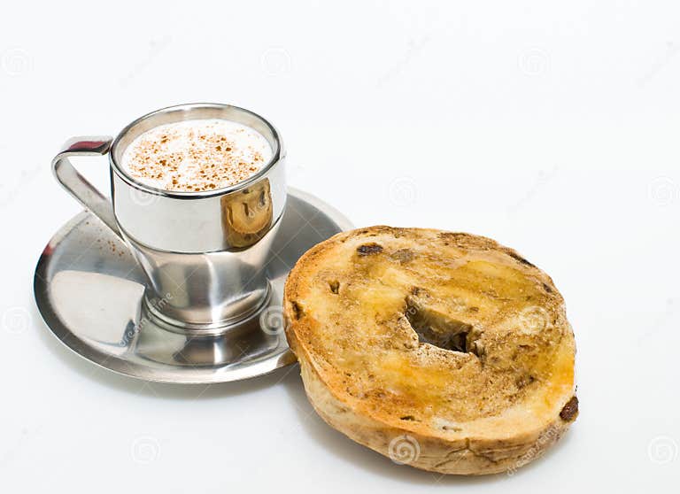 Morning Java and Bagel stock photo. Image of caffeine - 5627610