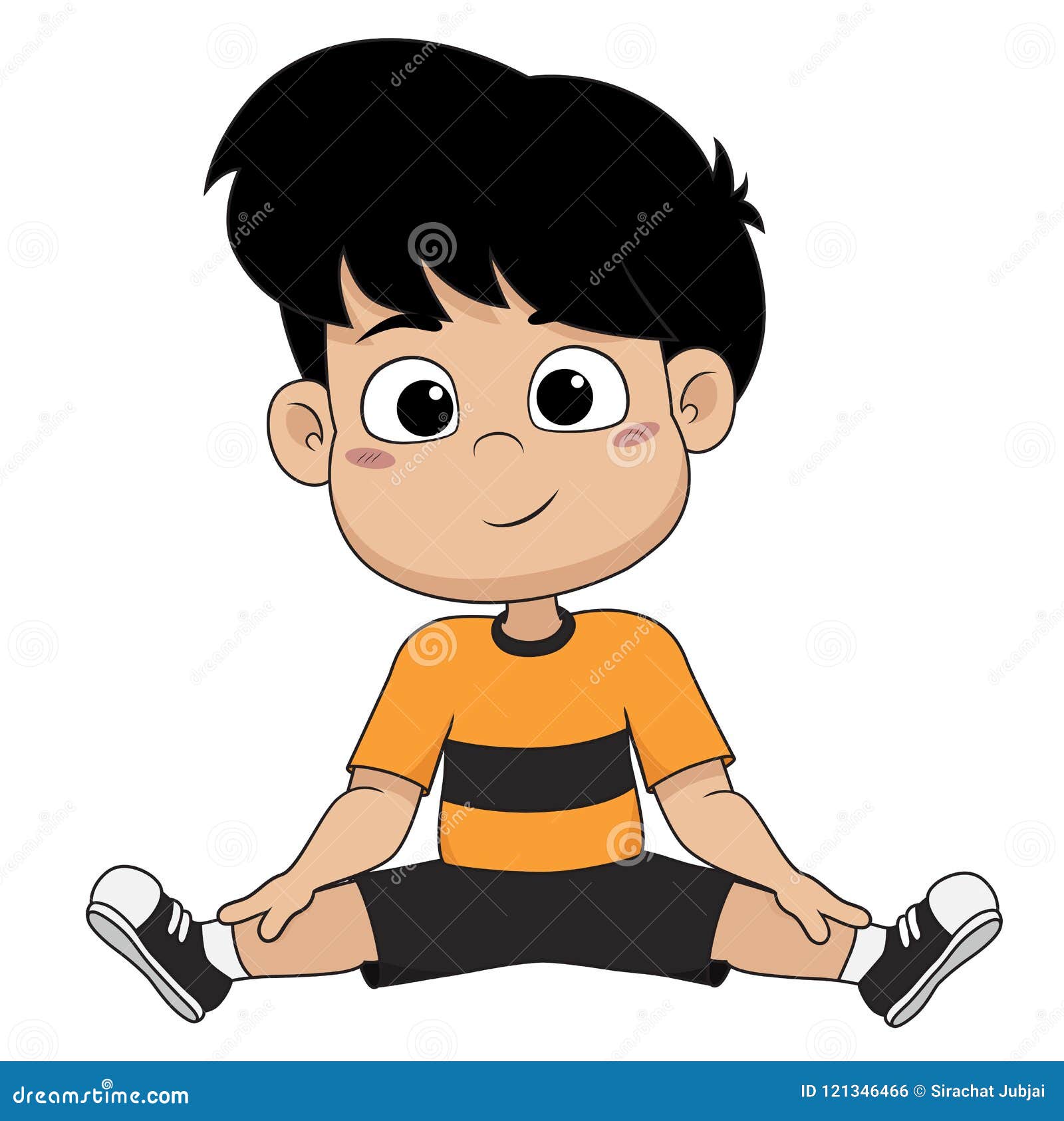 Kids are Warming Up Vector and Illustration. Stock Vector ...
