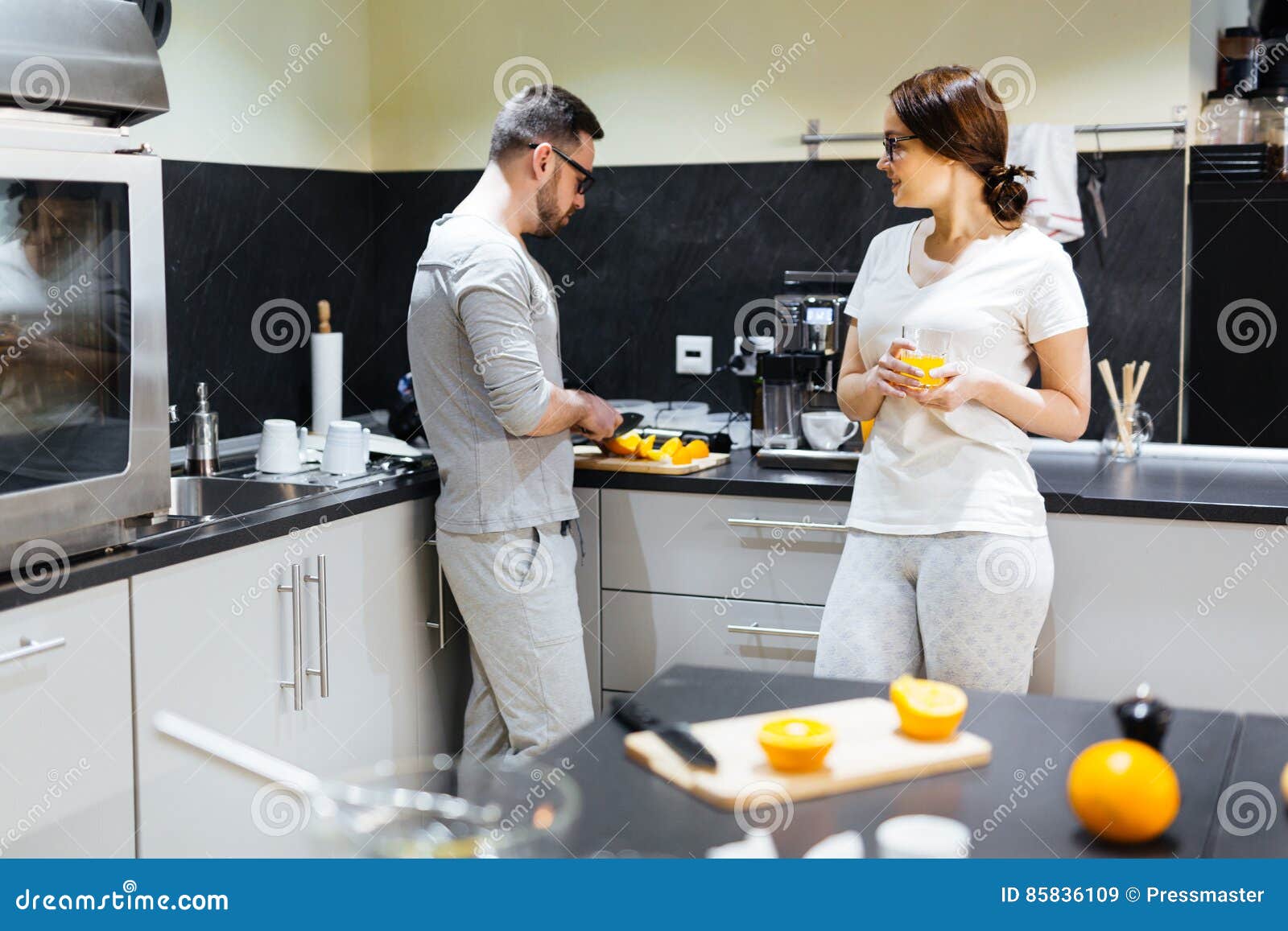 Morning in the kitchen stock image. Image of fresh, sweethearts - 85836109