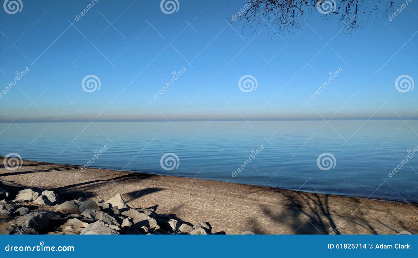Morning on Lake Michigan stock photo. Image of sand, michigan - 61826714