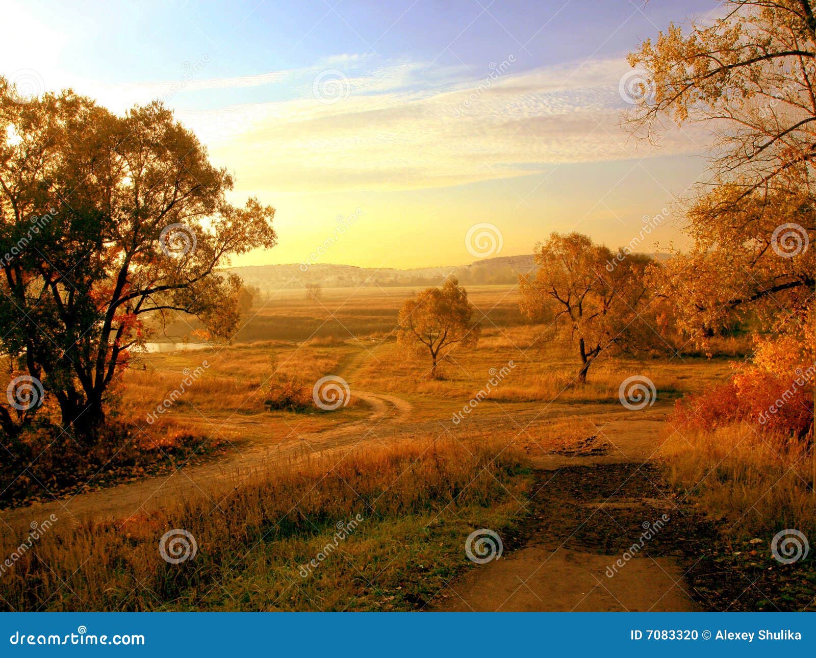 Morning landscape stock photo. Image of landscape, clouds - 7083320