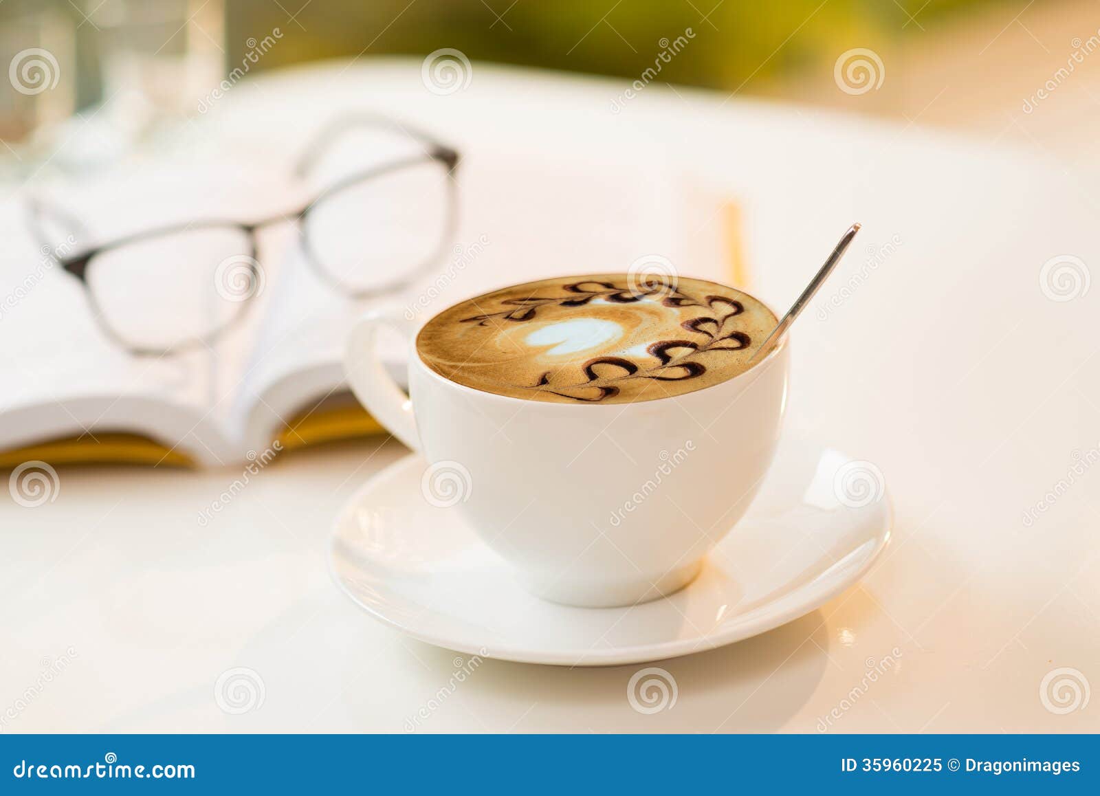 Morning latte stock image. Image of espresso, beverage - 35960225