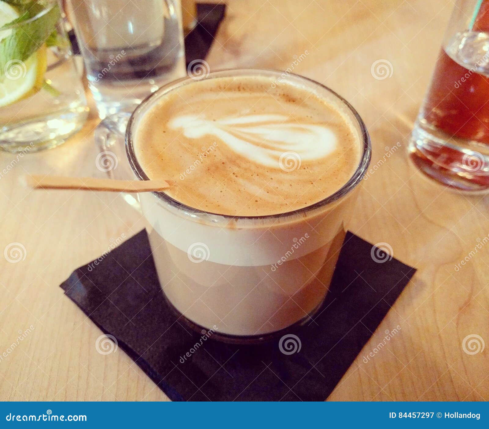 Morning Latte stock image. Image of american, milk, cuisine - 84457297