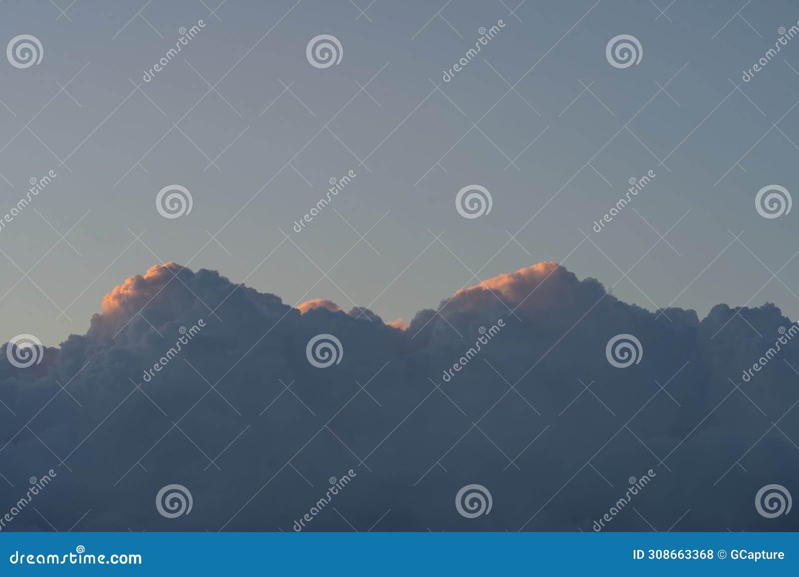 Morning Light Hit Clouds Nature Background Stock Photo - Image of ...