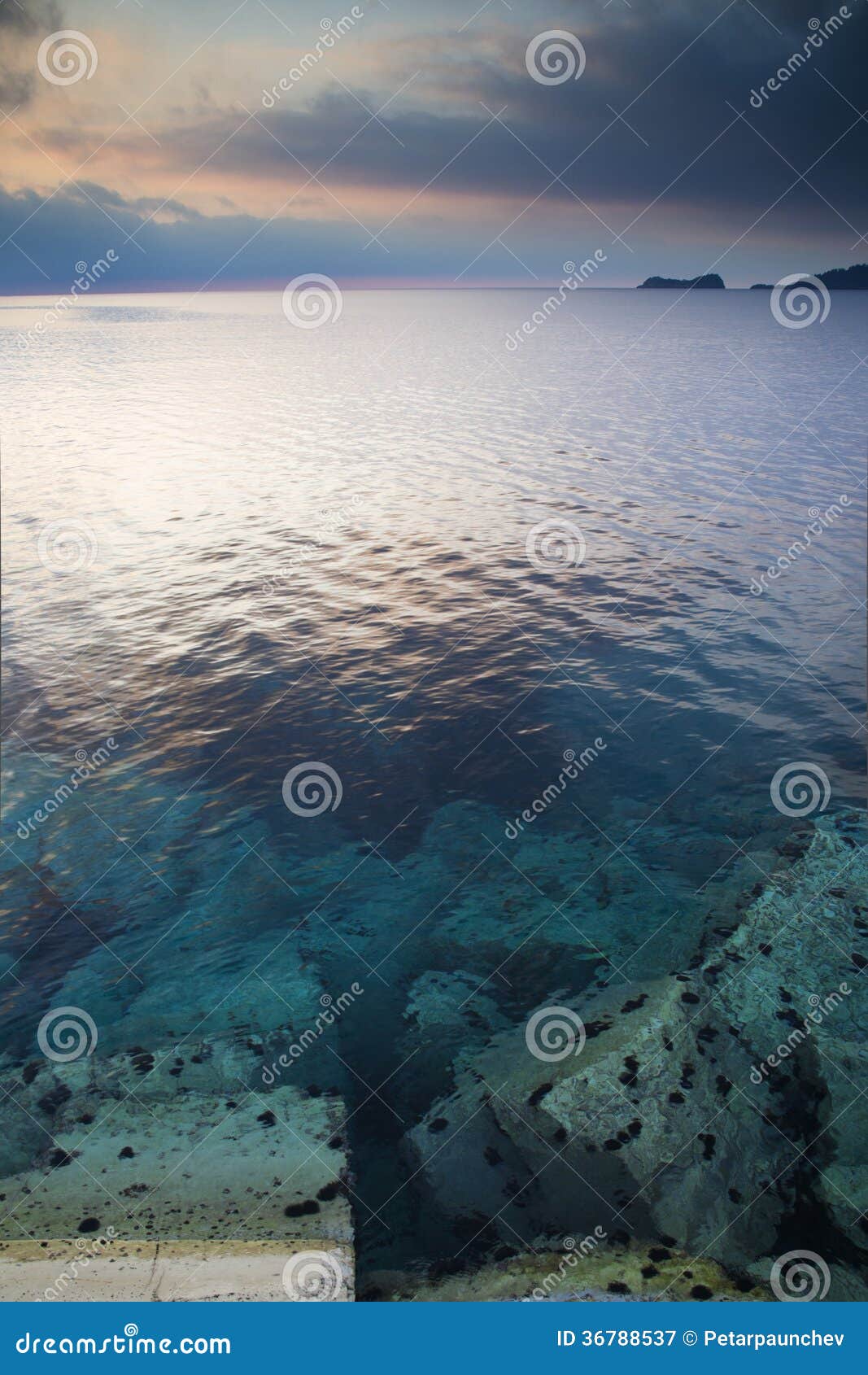 Morning light at the sea stock image. Image of colorful - 36788537