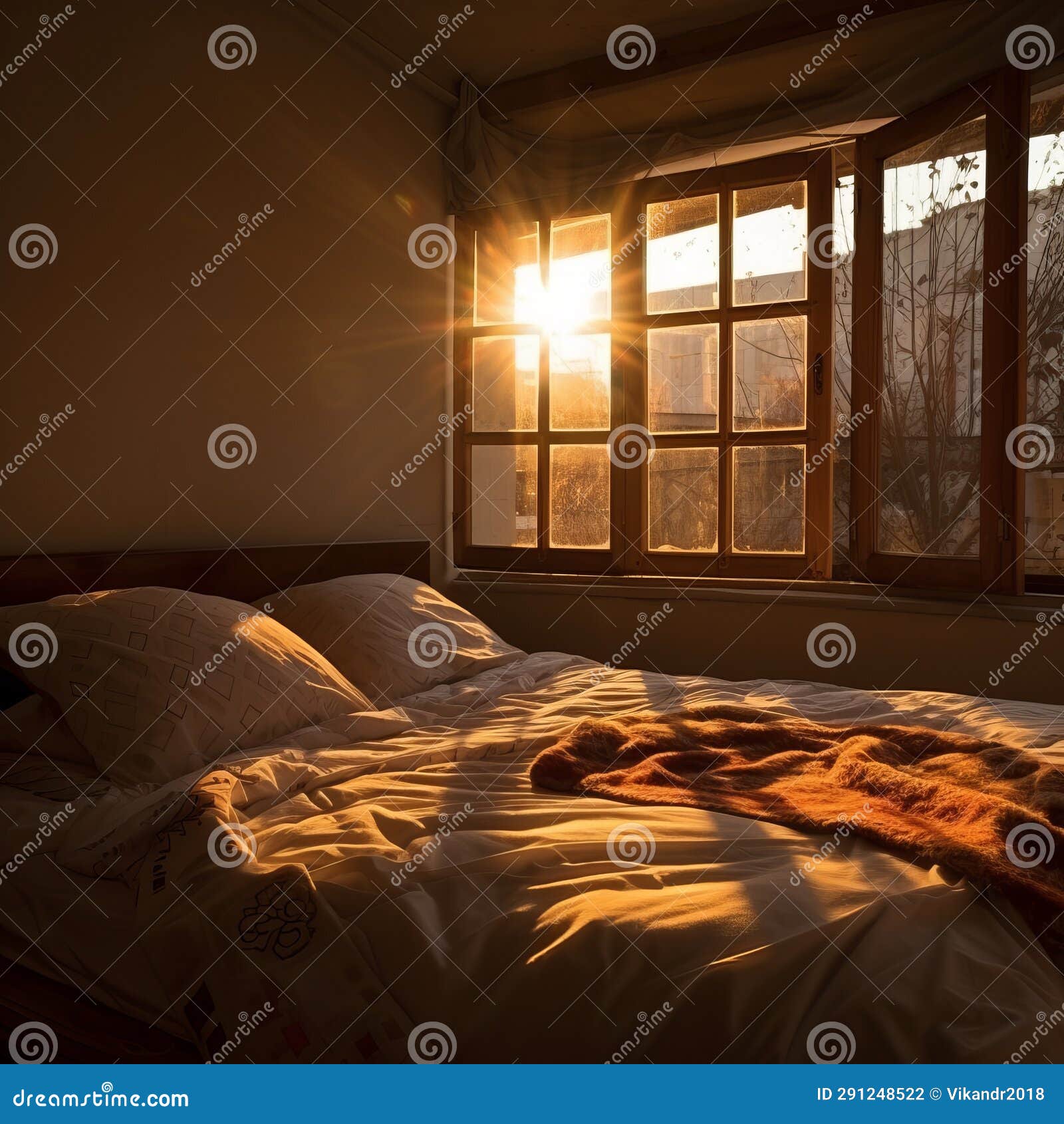 Morning Light through Stained Glass Stock Illustration - Illustration ...