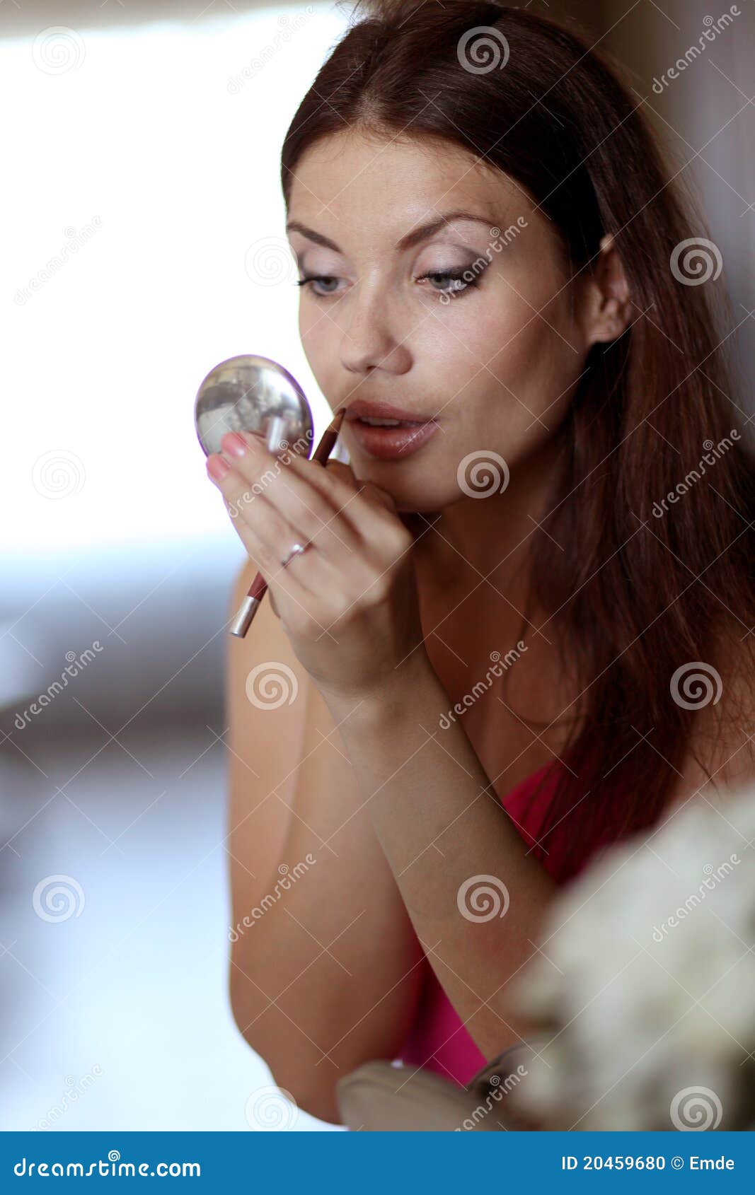 Morning makeup stock photo. Image of lips, female, look - 20459680