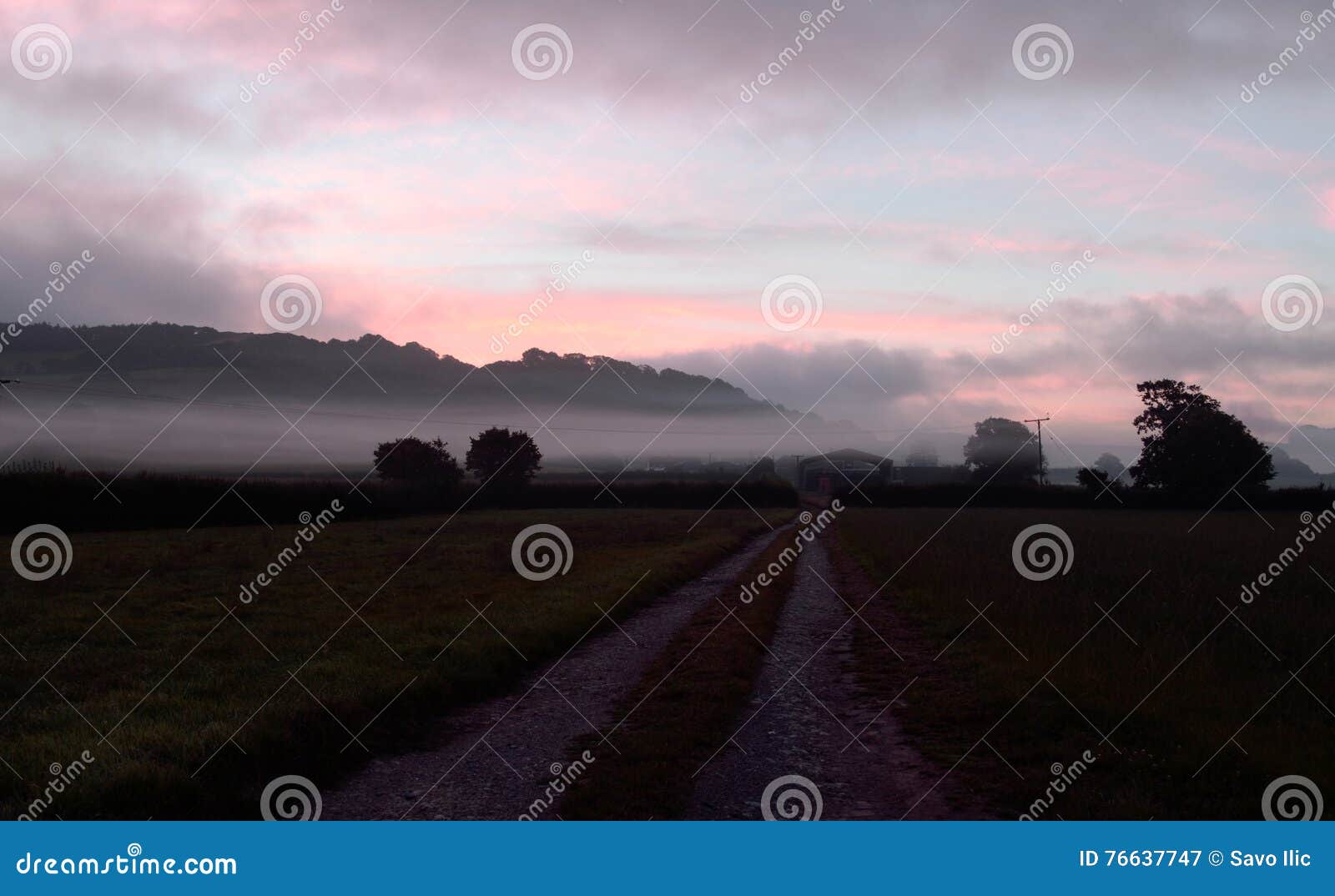 Morning mist stock image. Image of paceful, cloudy, dramatic - 76637747