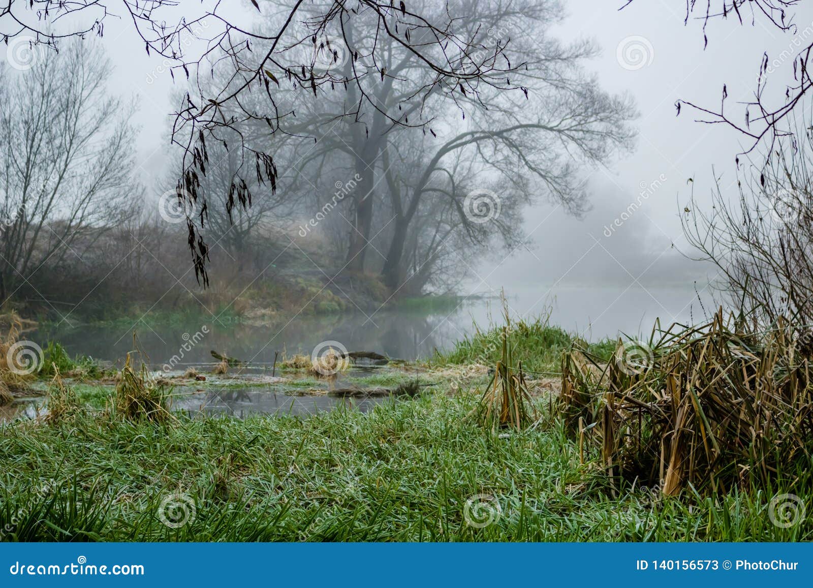 Morning mist on the river stock image. Image of haze - 140156573