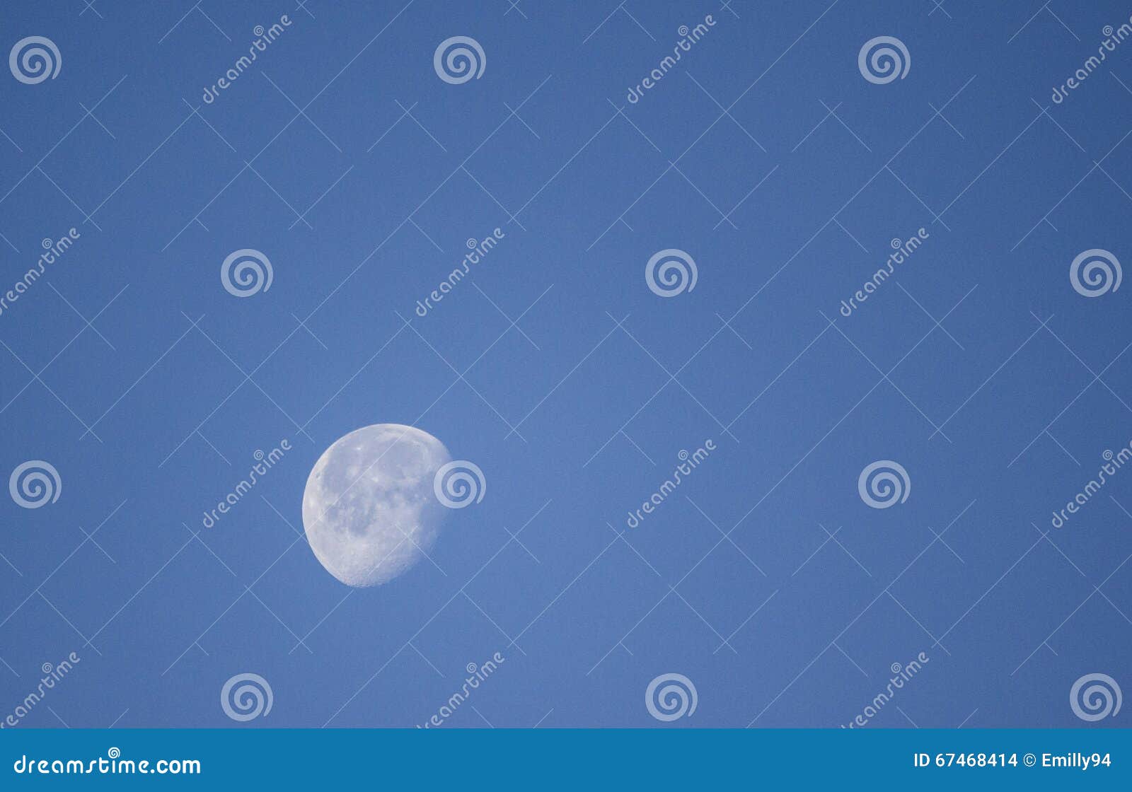 The Morning Moon stock photo. Image of white, moon, planets - 67468414