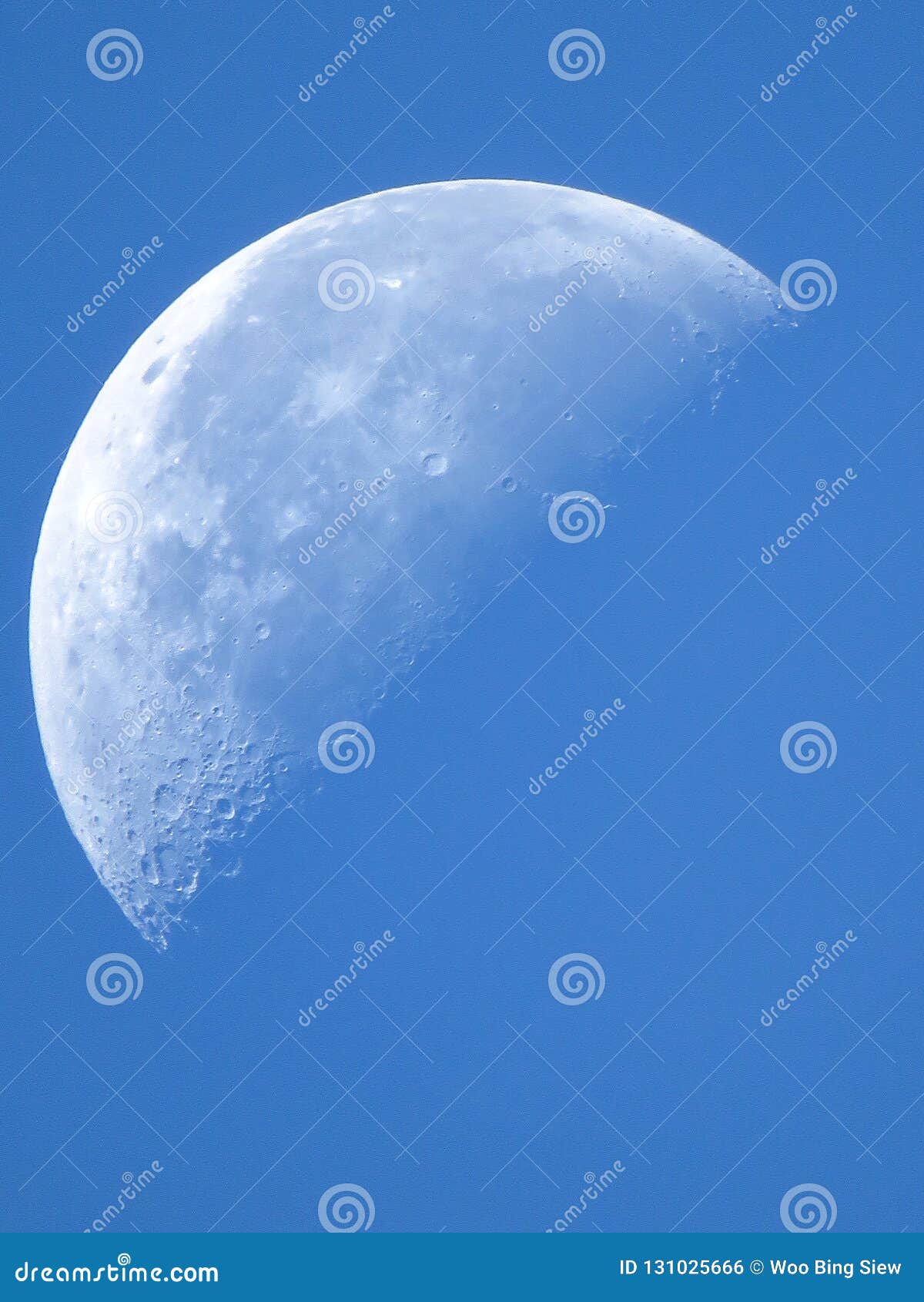 Morning moon stock photo. Image of moon, craters, season - 131025666