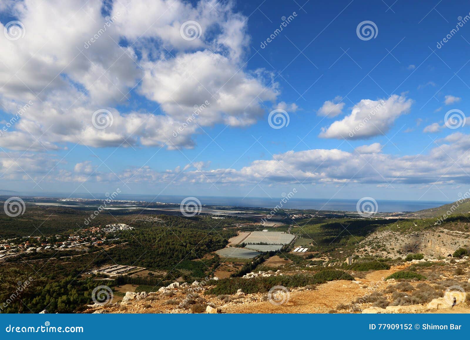 Morning in the Mountains in the North of Israel Stock Photo - Image of ...