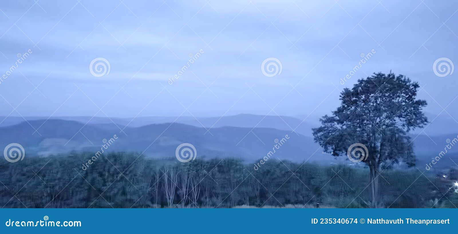 Morning nature view stock photo. Image of horizon, haze - 235340674