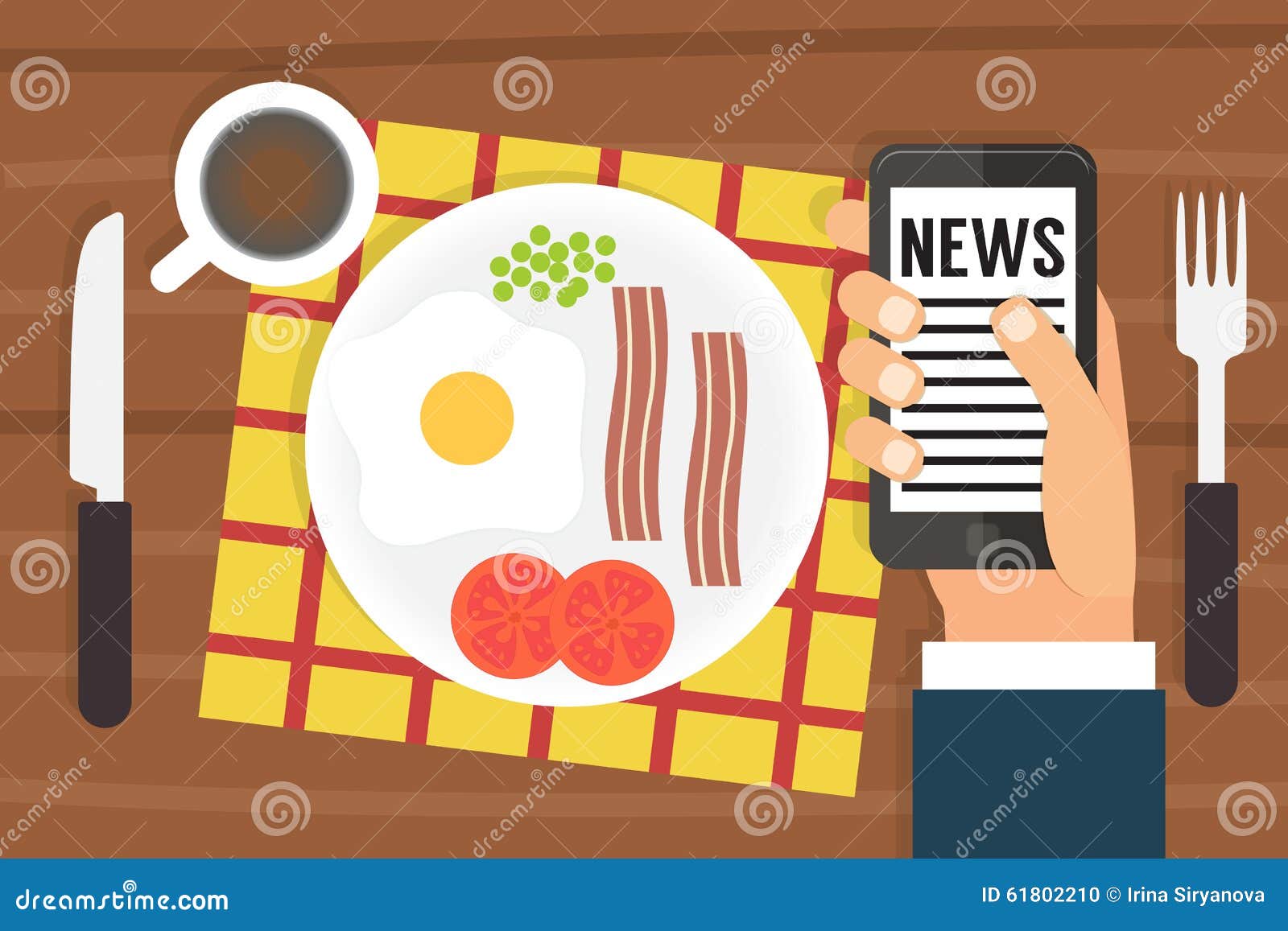 Smartphone Addiction Infographic.vector | CartoonDealer.com #73893456