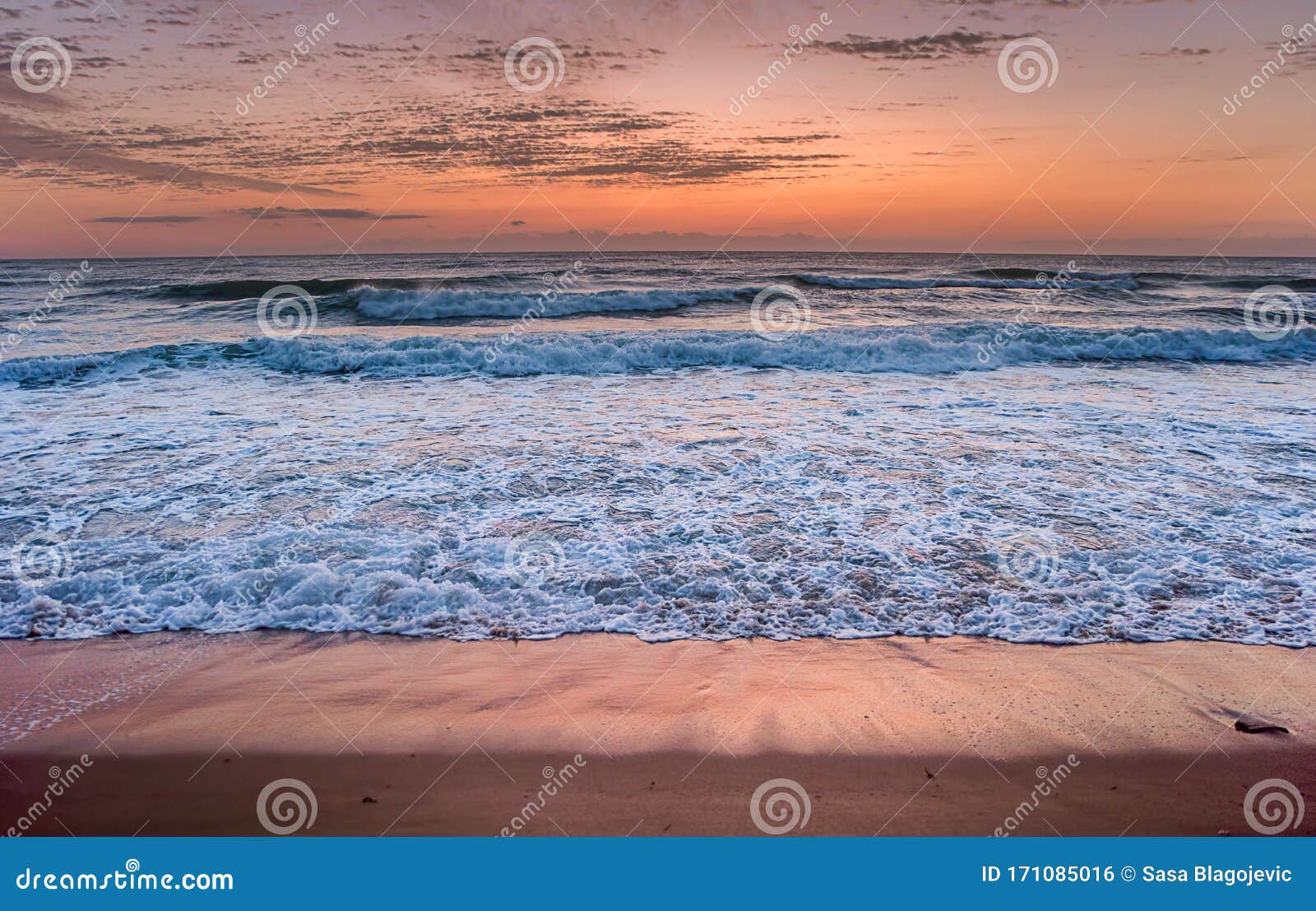 Morning on the ocean stock photo. Image of blue, cloud - 171085016