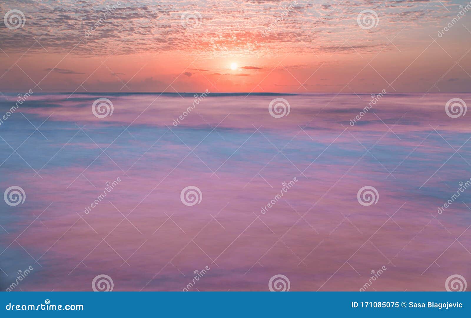 Morning on the ocean stock image. Image of colorful - 171085075