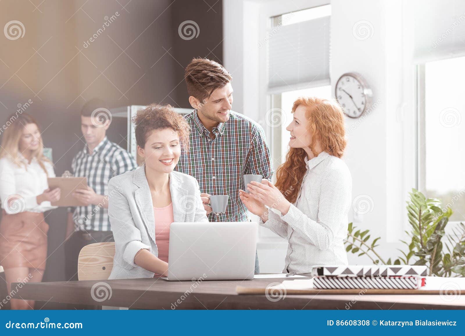 Morning in the office stock photo. Image of morning, modern - 86608308