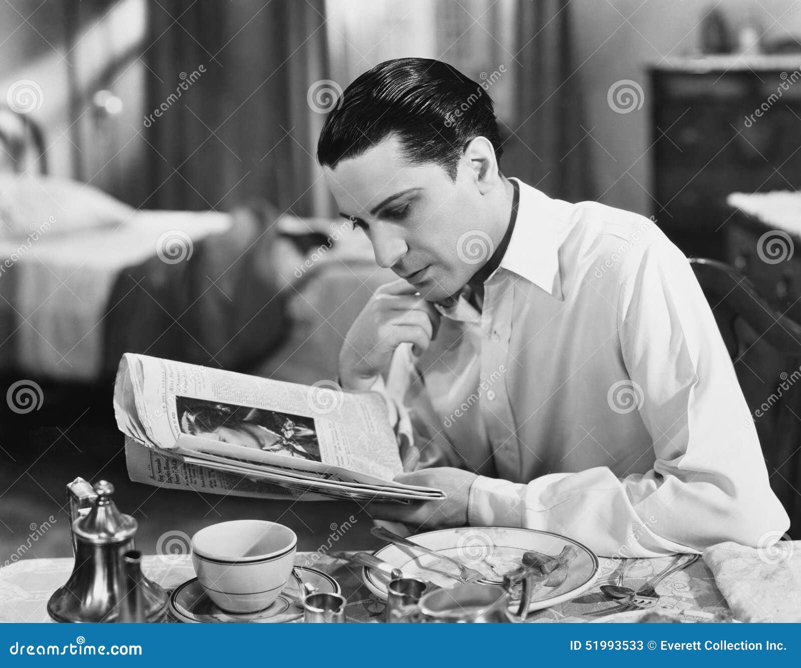 MORNING PAPER stock image. Image of formal, daytime, 19101940 - 51993533