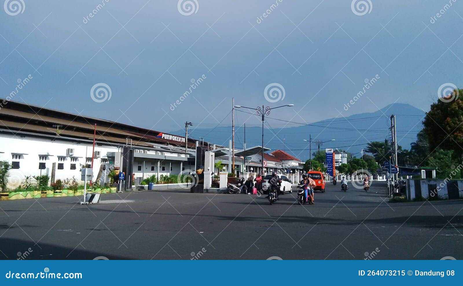 Morning at the Purwokerto Train Station, Central Java, Indonesia ...