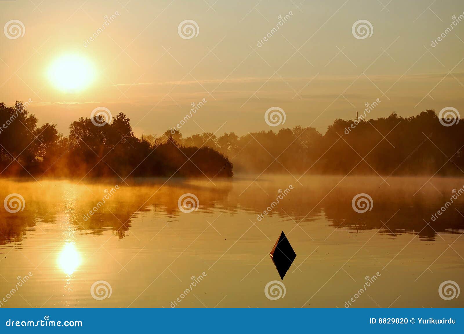 Morning Reflections in Water Stock Photo - Image of landscape, horizon ...